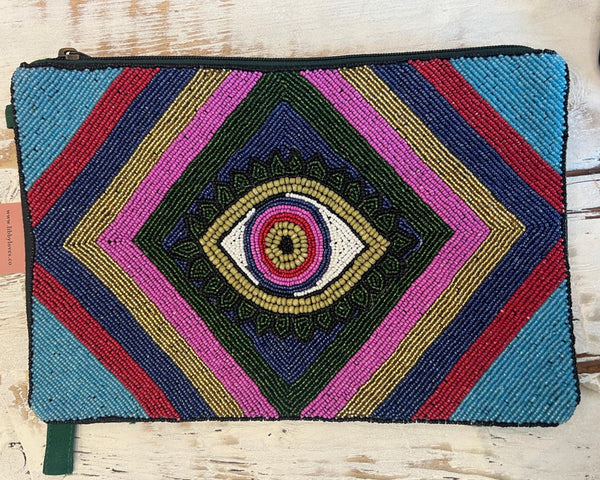 Sequin Clutch Bag - Evil Eye – Libby Loves